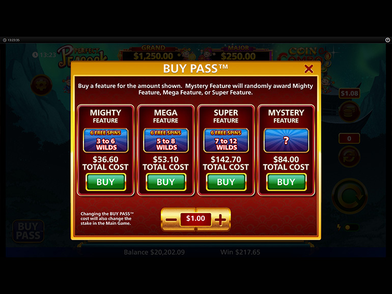 Perfect Peacock Coin Combo | Play Slot Games Online at FanDuel Casino