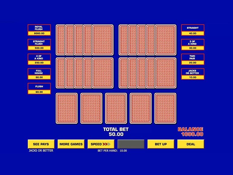 Five Play Draw Poker | Play Table Games Online at FanDuel Casino