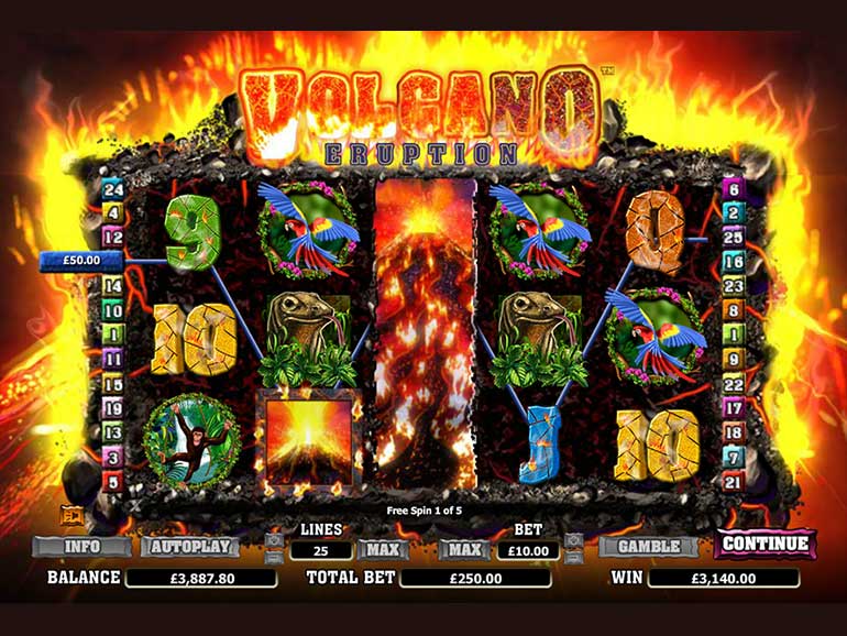 Volcano Eruption | Play Slots Games Online at Stardust Casino