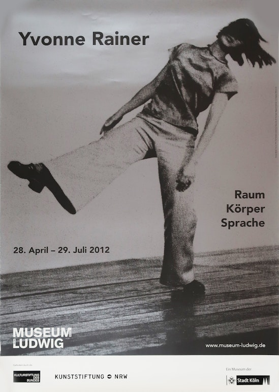 Yvonne Rainer, "Yvonne Rainer: Performances" / "Yvonne Rainer: Raum ...