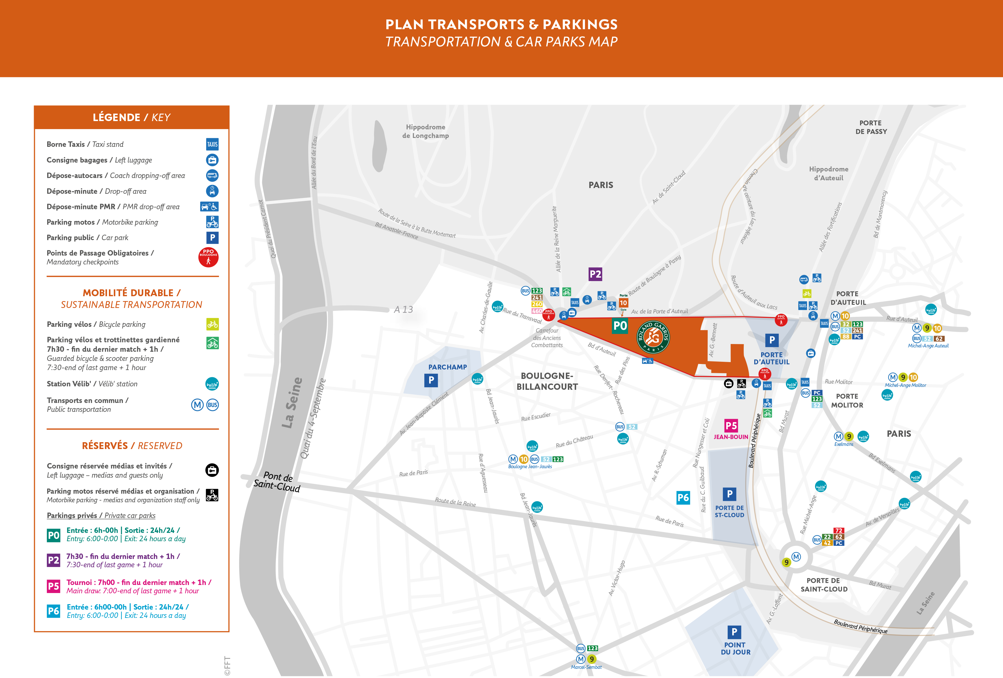 Coming to Roland-Garros / Transportation - Roland-Garros - The official ...