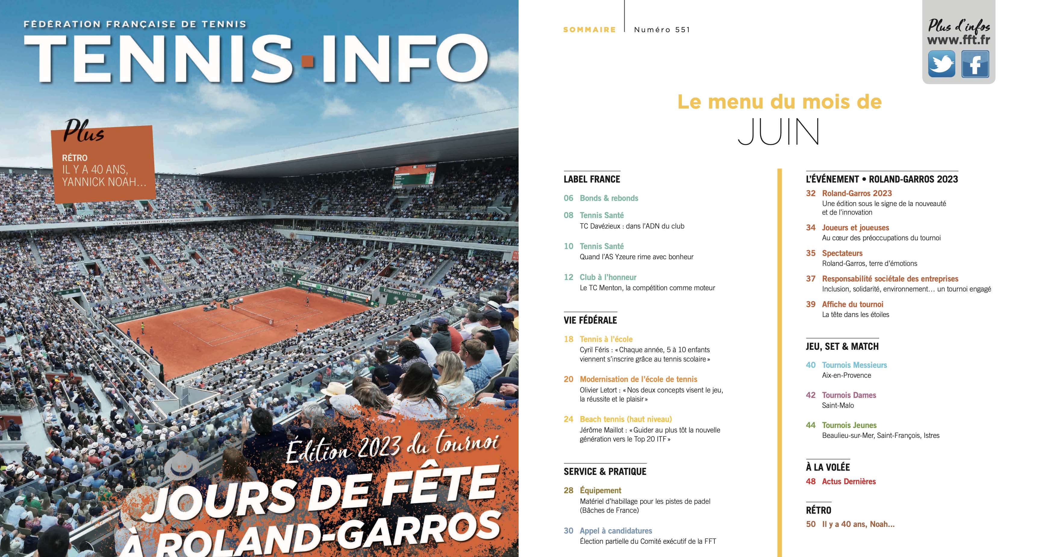 Découvrez le Tennis Info n°551 | Fédération française de tennis