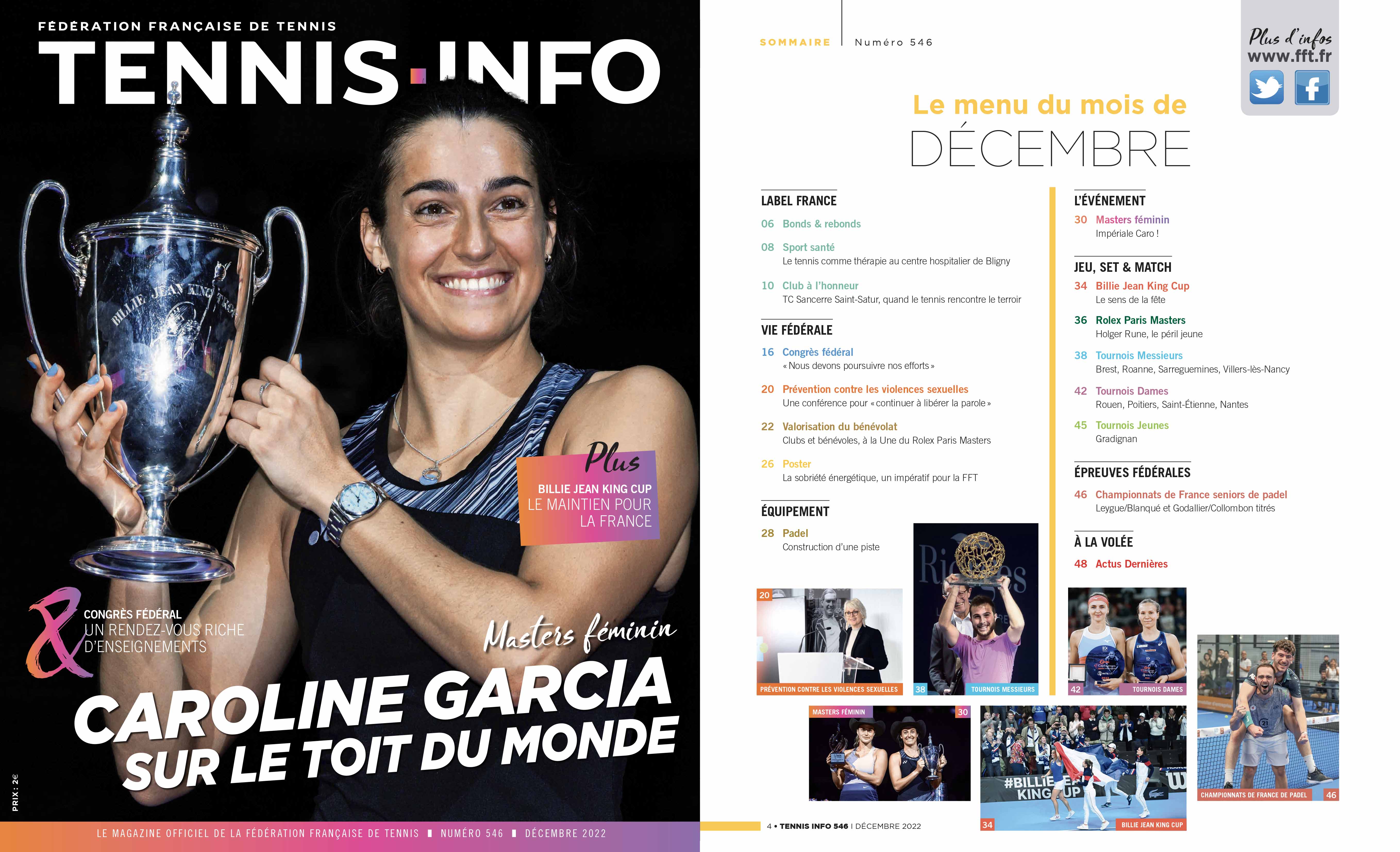 Découvrez le Tennis Info n°546 | Fédération française de tennis