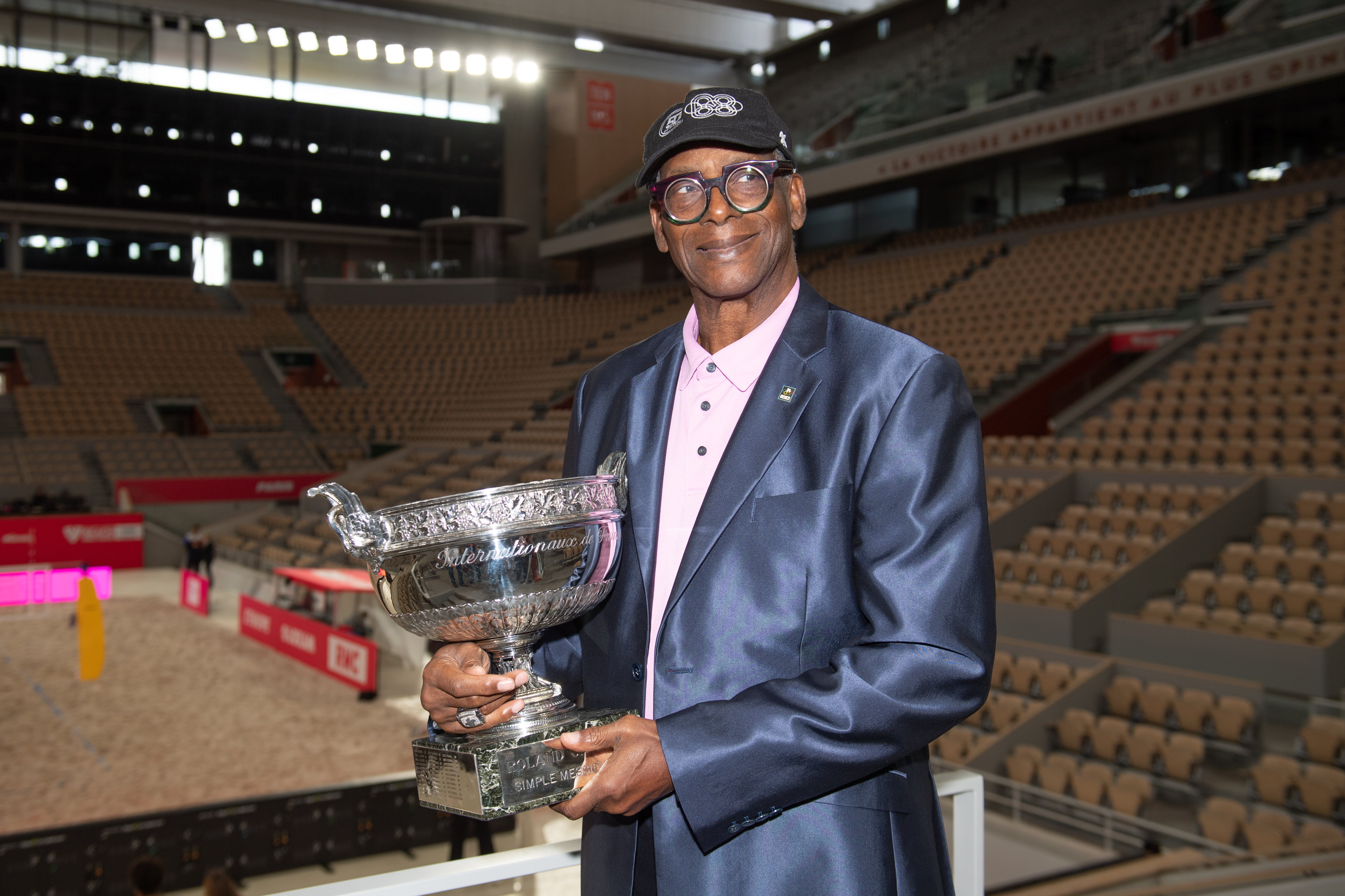 Bob Beamon en visite à Roland-Garros | Fédération française de tennis
