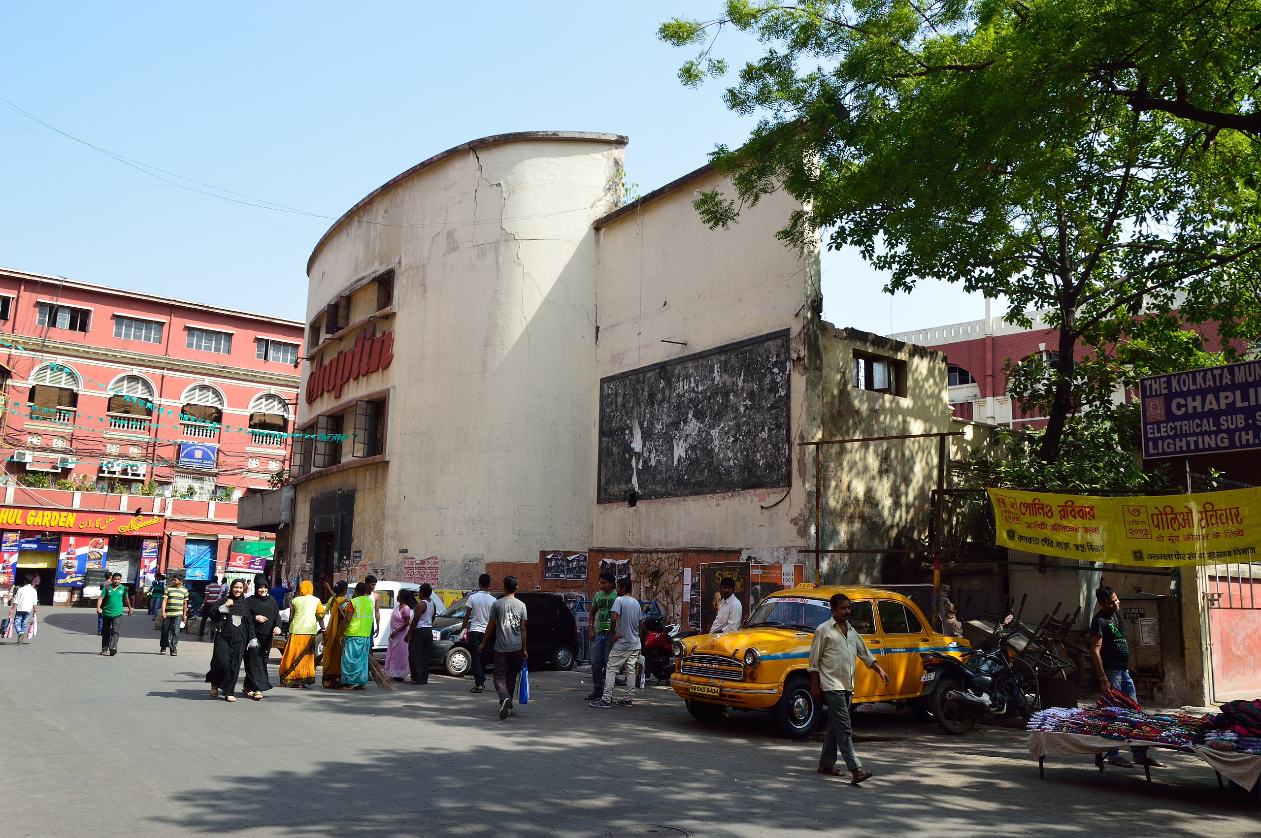 Which was the first theater to be built in India?