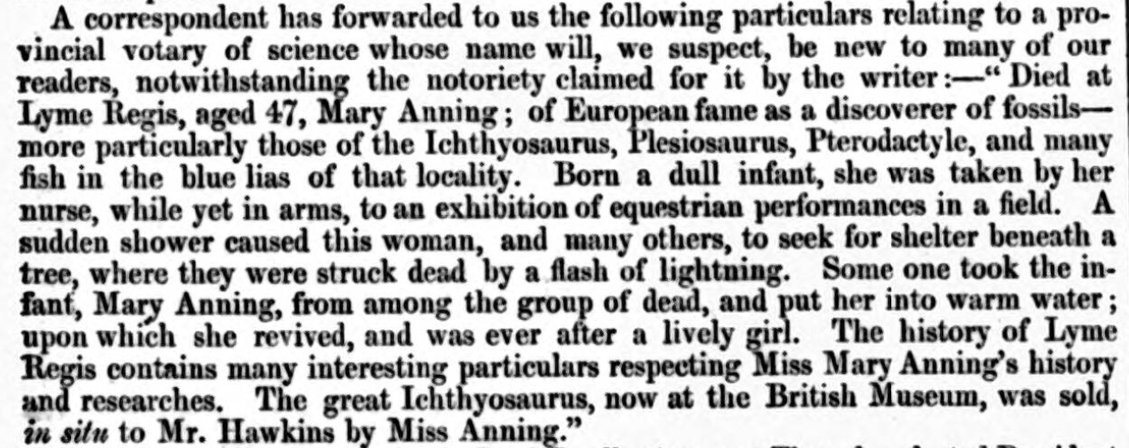 How Mary Anning became the first female fossil hunter | Blog ...