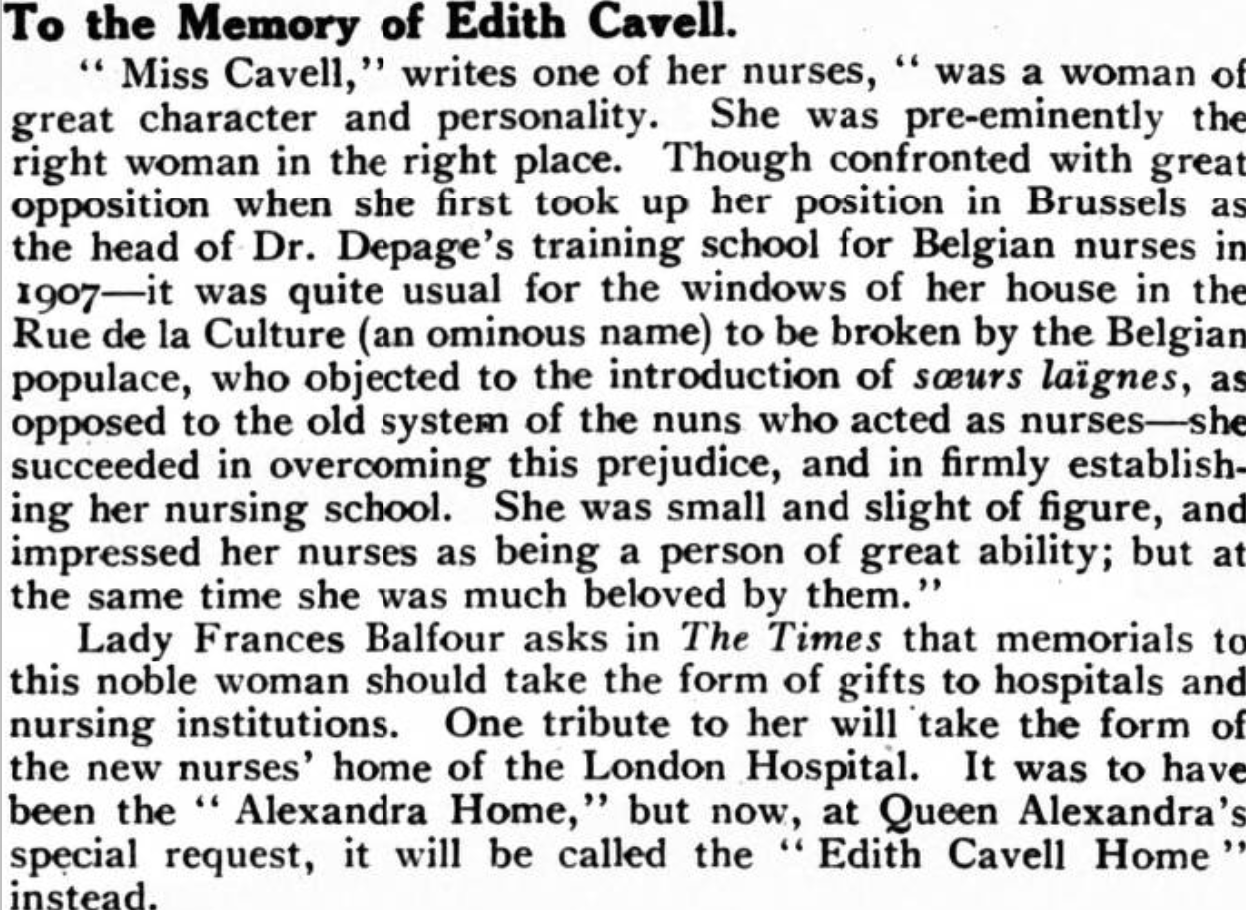 Who was Edith Cavell and why was she executed during World War 1 ...
