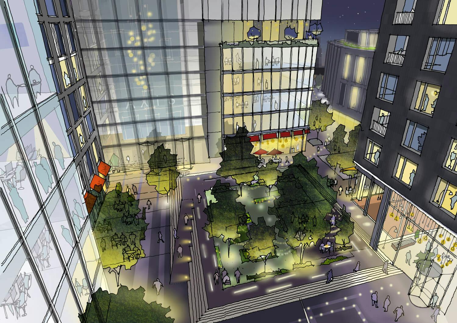 Axis Square | Urban Design | Central Birmingham