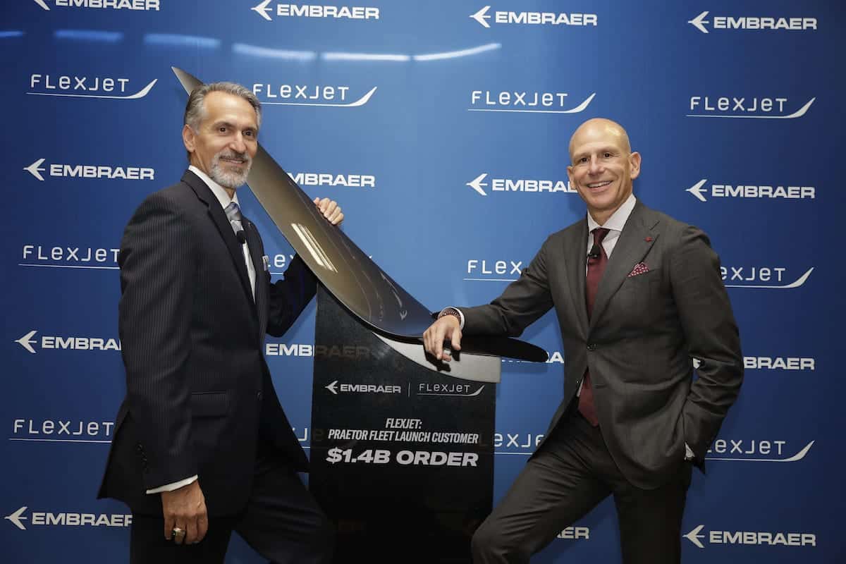 Flexjet Announces $1.4 Billion Aircraft Order from Embraer Executive Jets