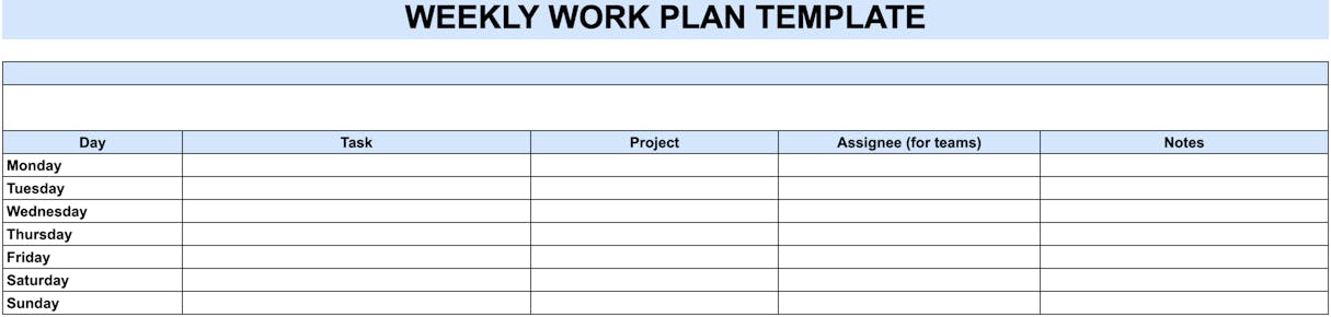 10 Free Work Plan Templates to Organize Your Projects