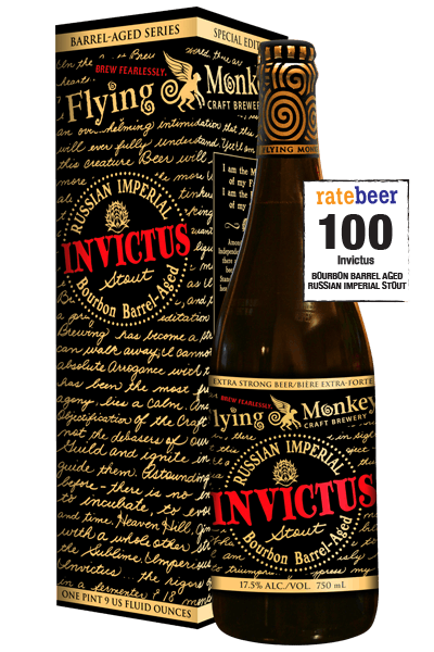 Invictus Bourbon Barrel Aged Russian Imperial Stout | Flying Monkeys ...