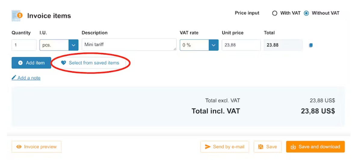 Streamlining Invoice Items | MyInvoiceOnline.co.uk Streamlining Invoice Items | MyInvoiceOnline.co.uk