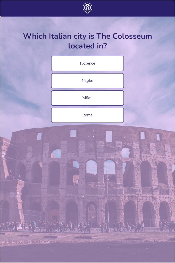 Trivia quiz template | Formsort.com