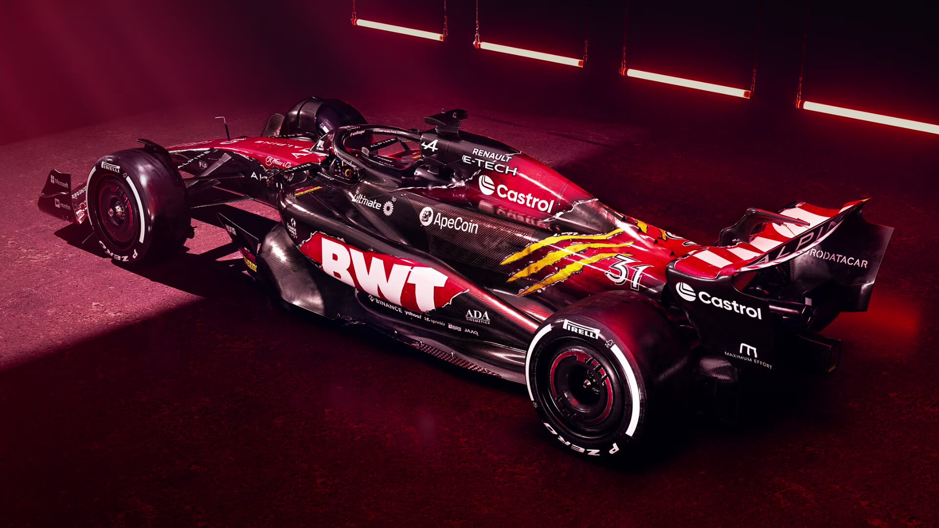 Alpine: Deadpool & Wolverine special Livery for 2024 Belgian Grand Prix ...