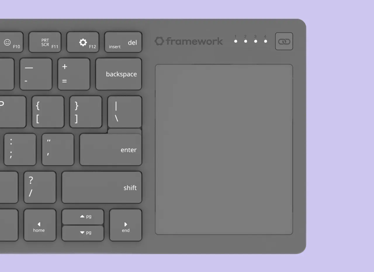 Framework | Previewing the Framework Wireless Touchpad Keyboard