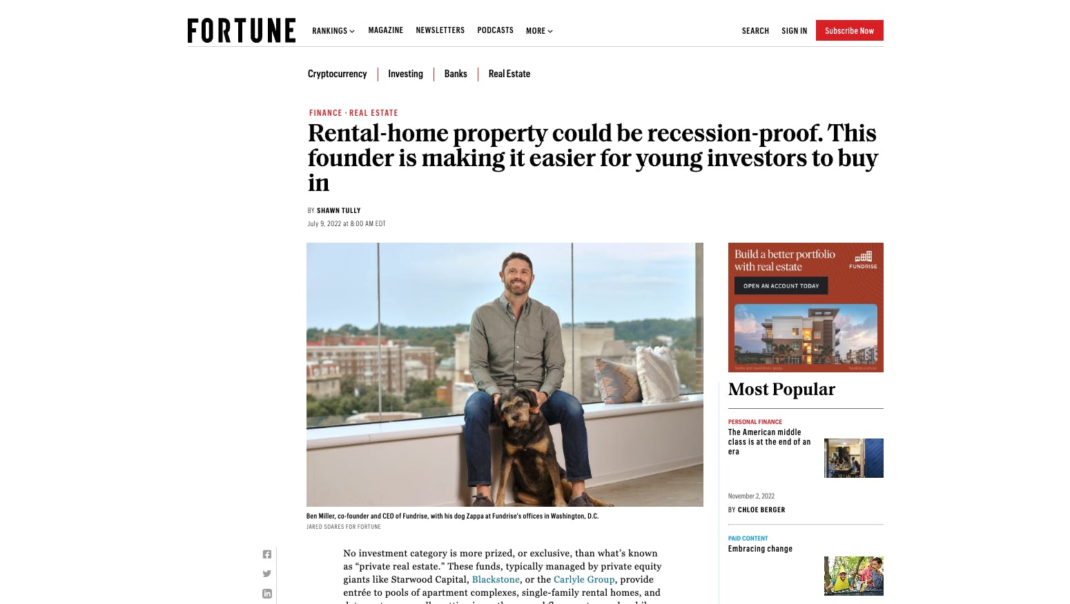 The 7 most important takeaways from Fortune’s profile of Fundrise and ...