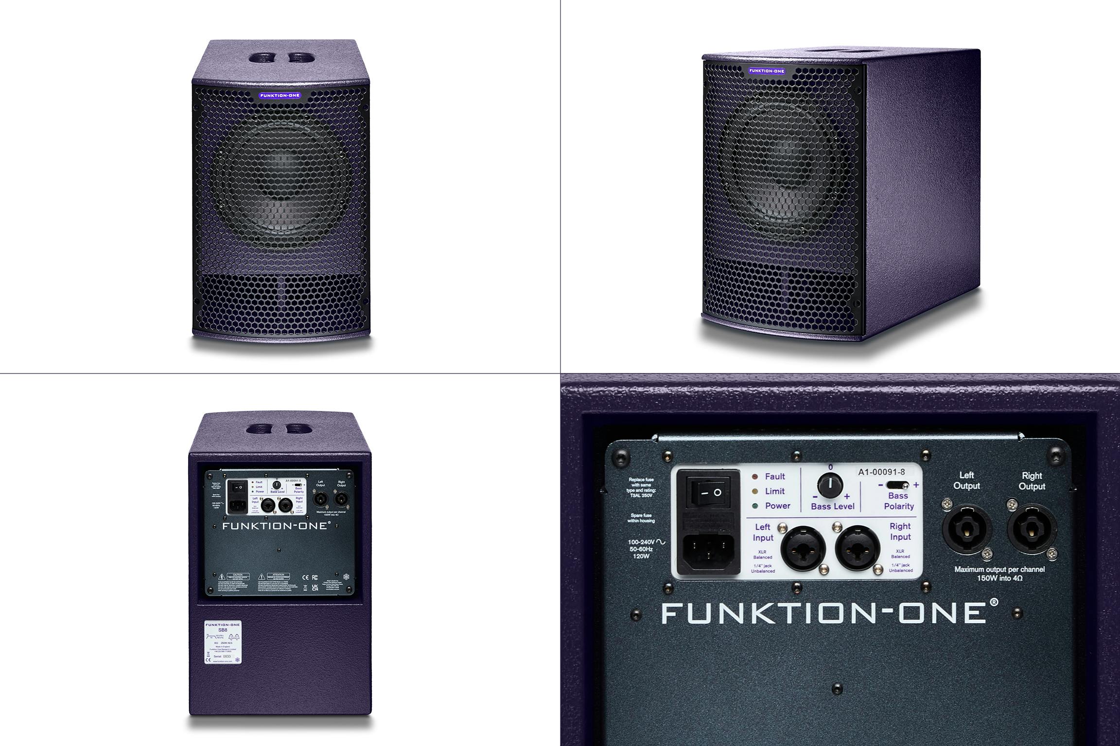 Funktion-One SB8 and SB8A - Extremely Compact Bass Performance ...