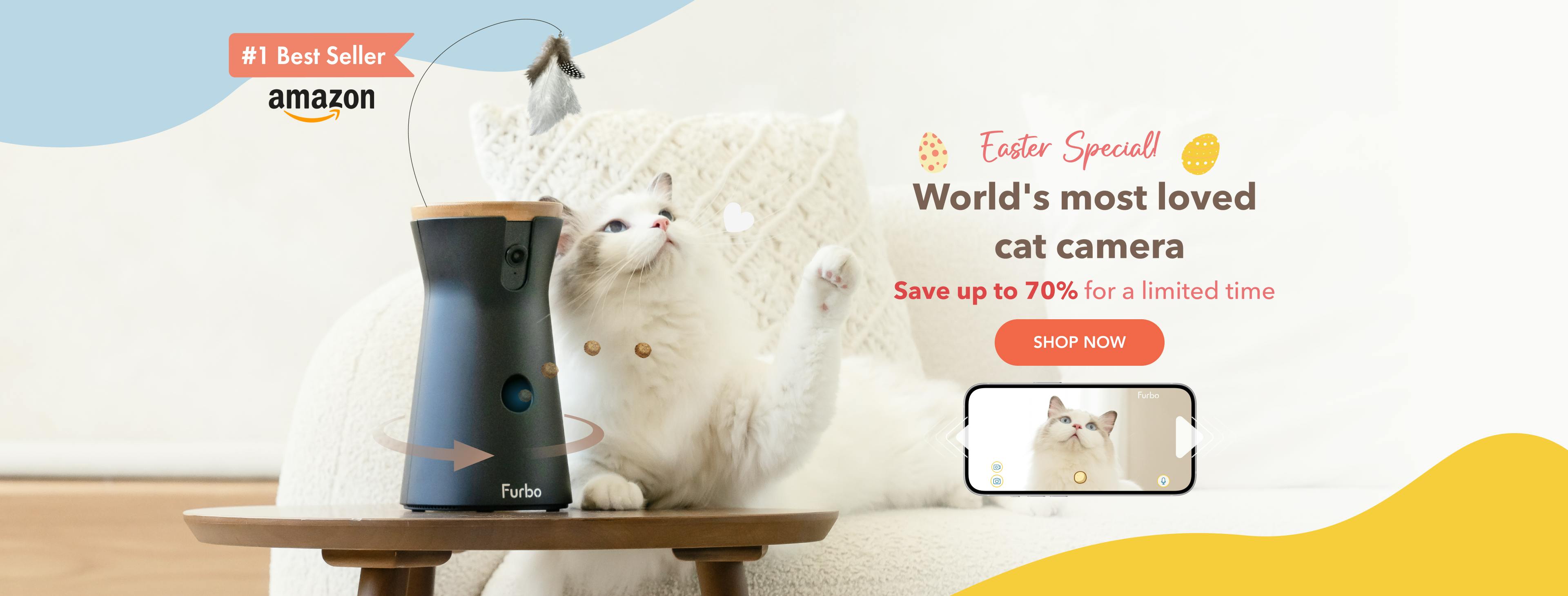 New Furbo Cat Camera｜Keep your cat safe and happy with Rotating 360 ...