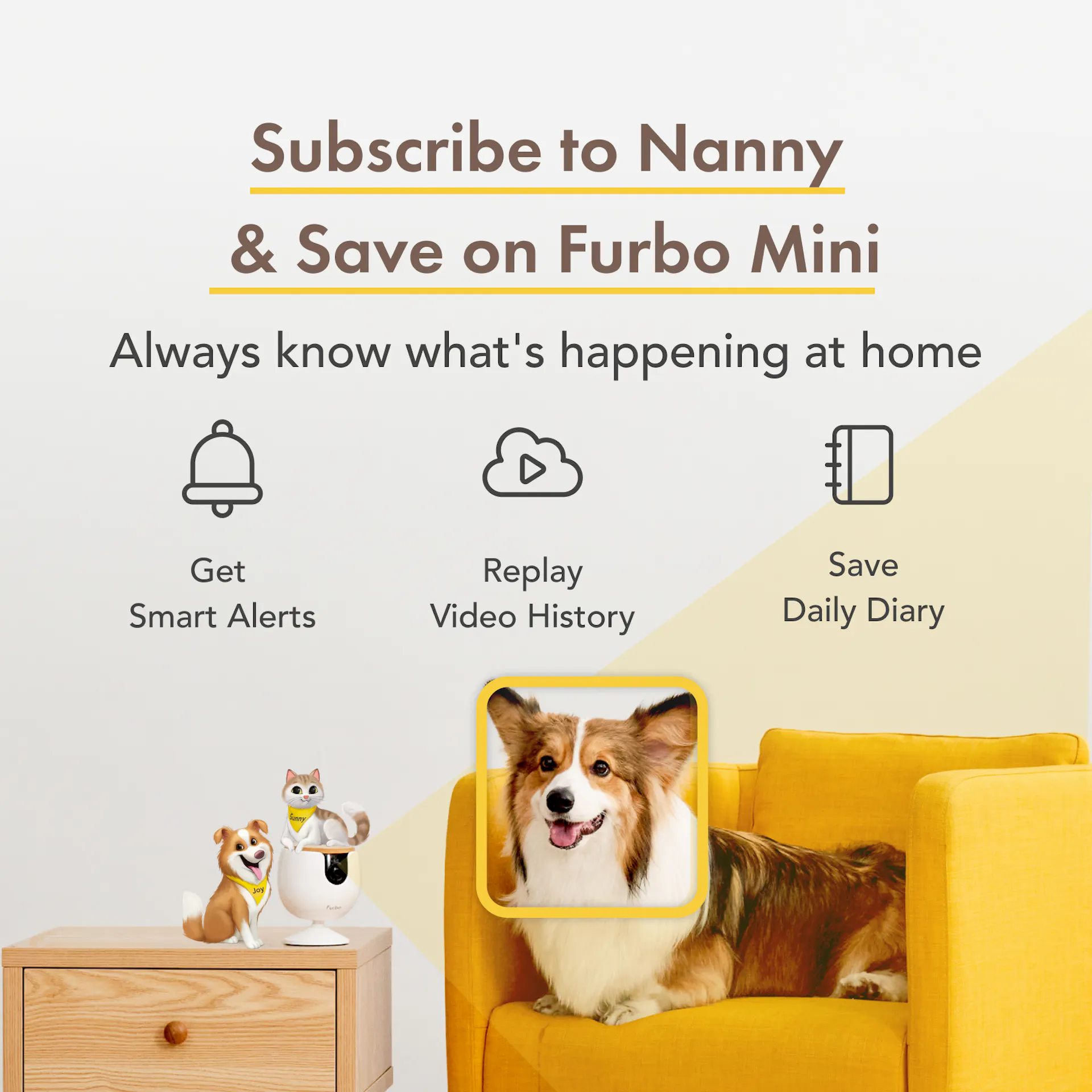 Furbo Mini｜Compact smart pet camera designed specifically for pets