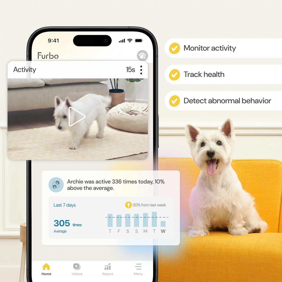 Furbo Mini｜Compact smart pet camera designed specifically for pets
