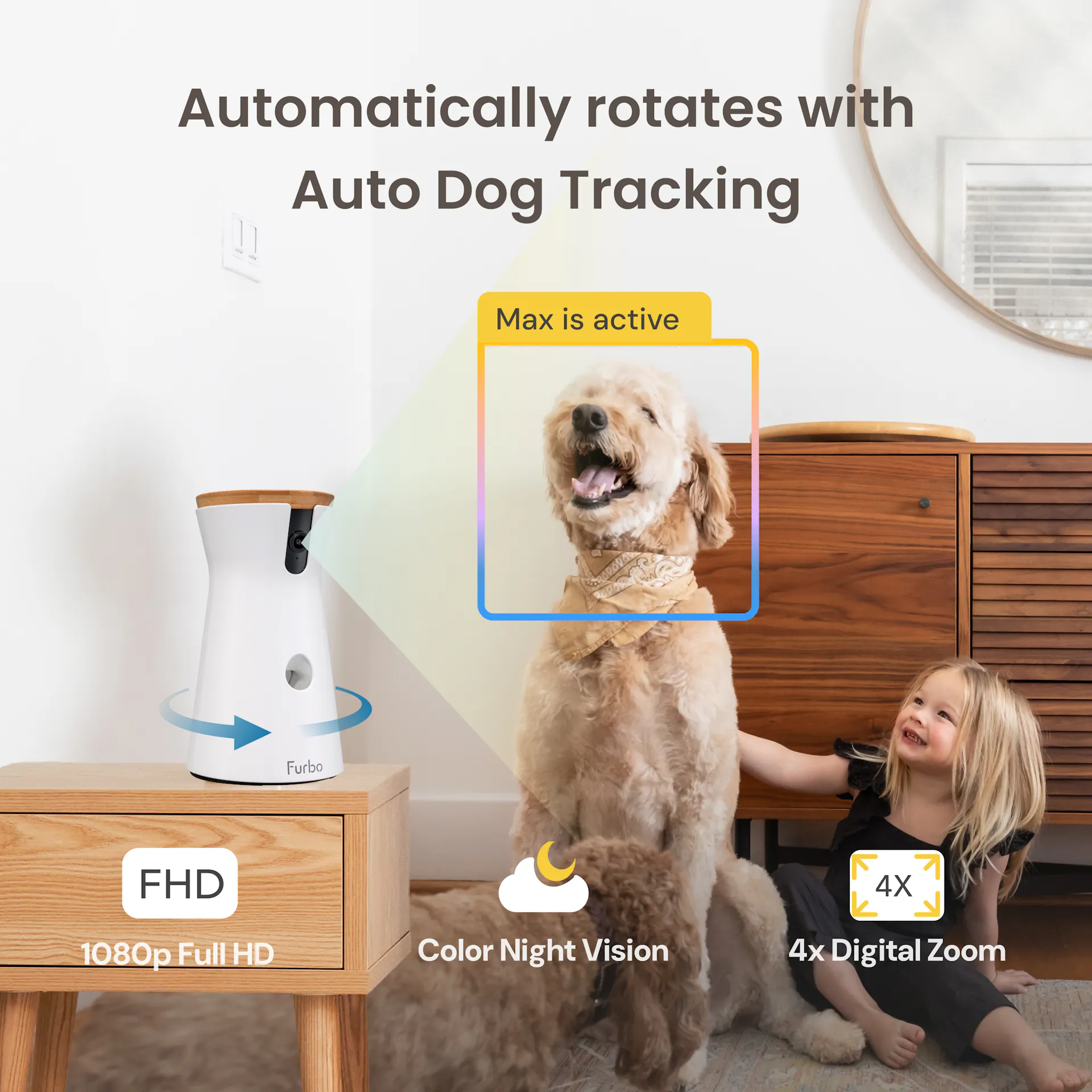 Furbo 360° Dog Camera｜Treat Tossing Pet Camera with HD