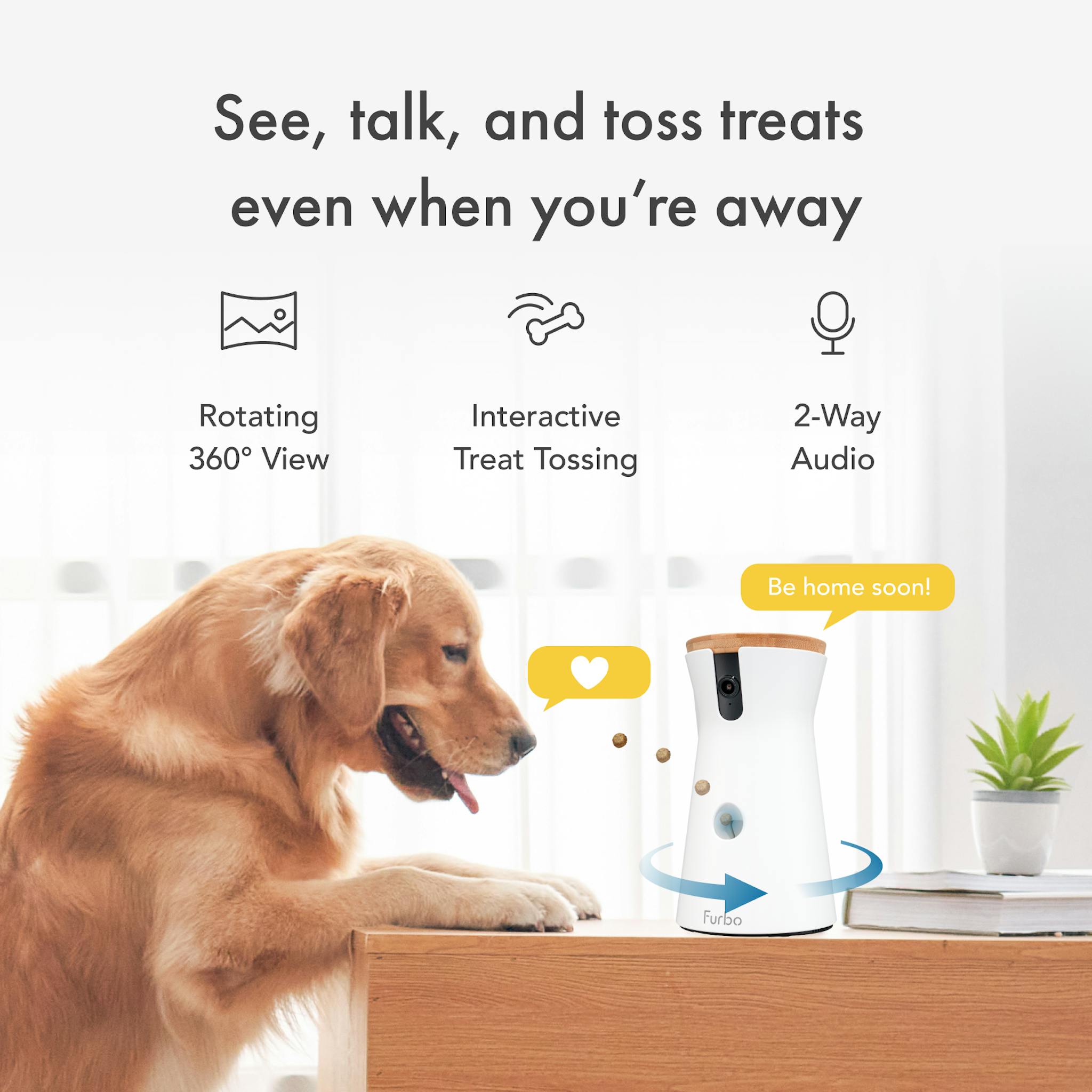 Furbo 360° Dog Camera｜Treat Tossing Pet Camera with HD