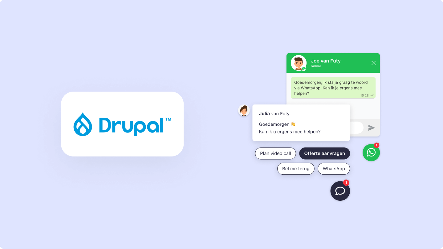 WhatsApp plugin installeren op Drupal