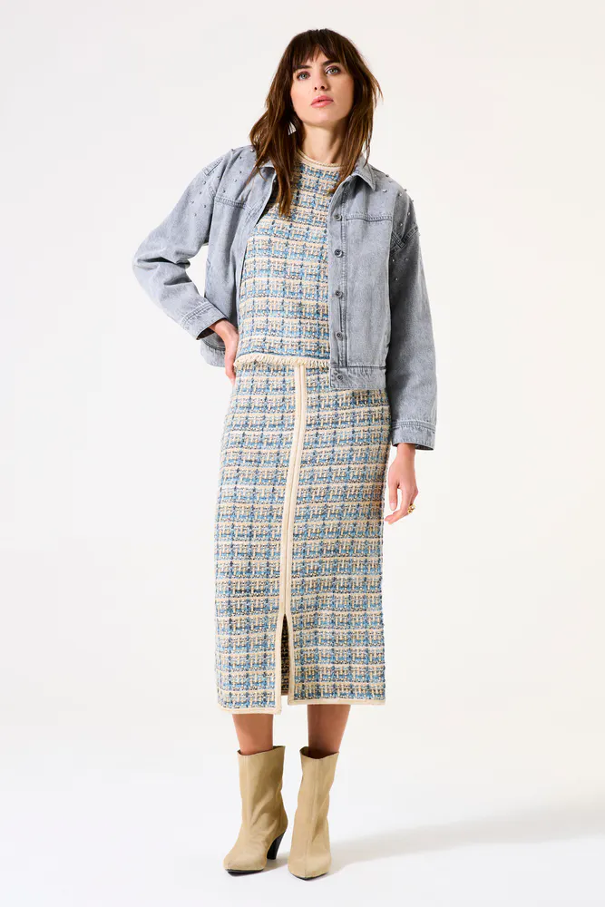 Klassischer Tweed-Look mit modernem Twist