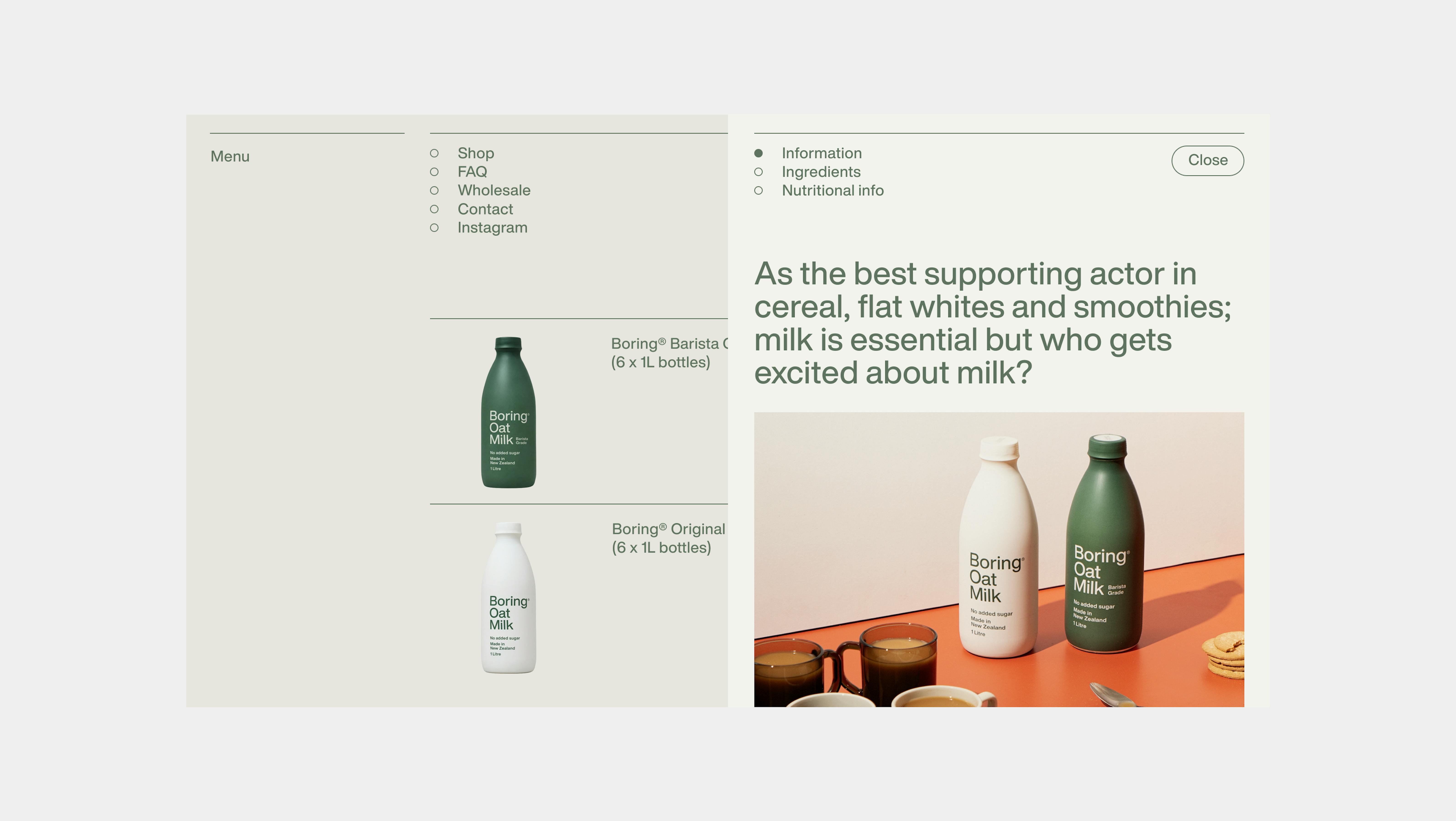 General Studios | Boring Oat Milk