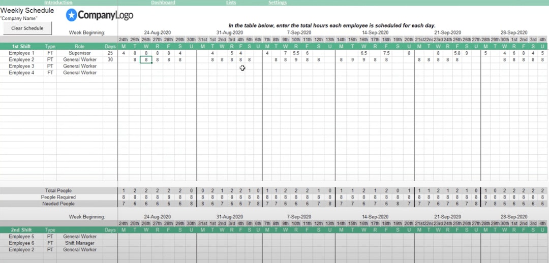 10 Driver Schedule Templates (Examples & Free Downloads)