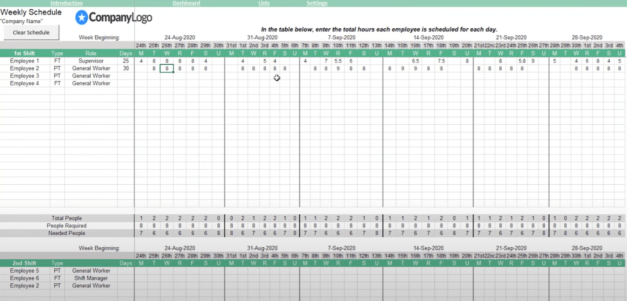 10 Driver Schedule Templates (Examples & Free Downloads)