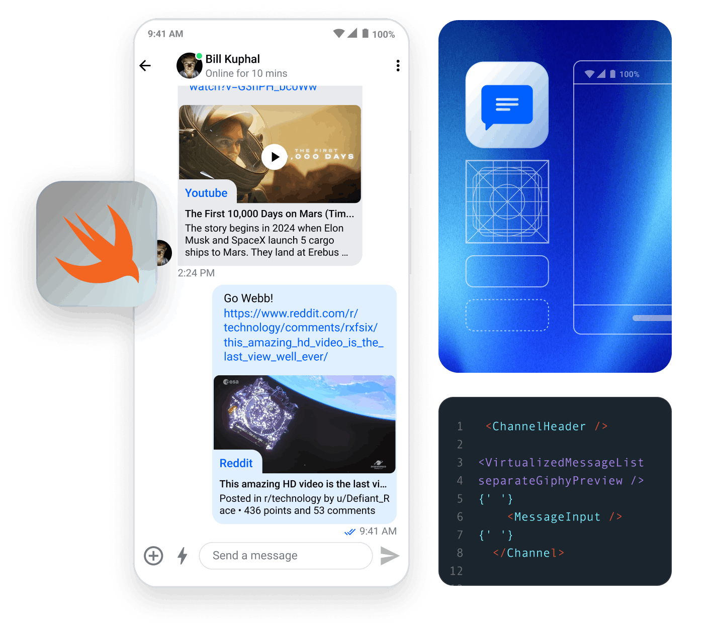 iOS Chat SDK - In App Swift Messaging SDK iOS Chat SDK - In App Swift Messaging SDK