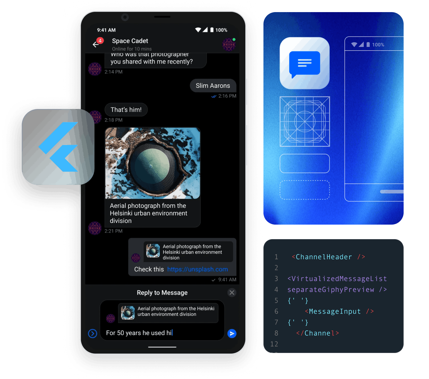 Flutter Chat - Build a chat app with our SDK Flutter Chat - Build a chat app with our SDK