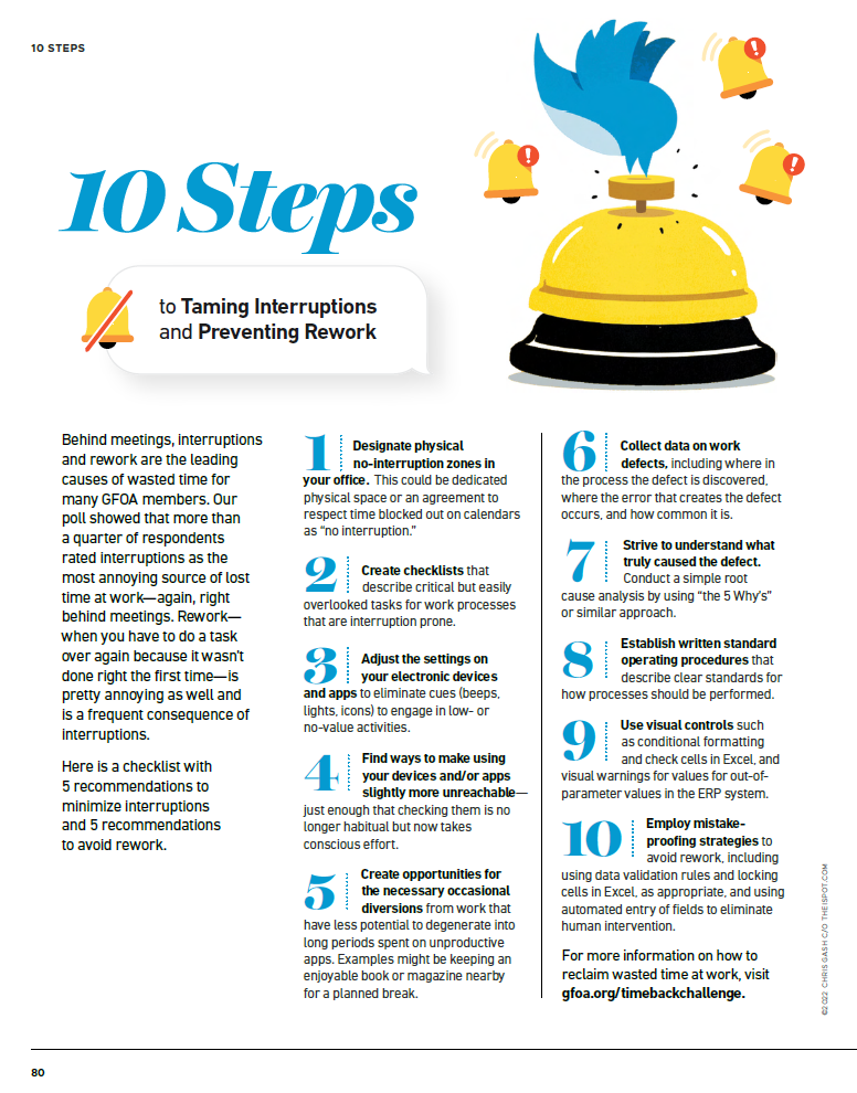 10 Steps to Taming Interruptions and Preventing Rework
