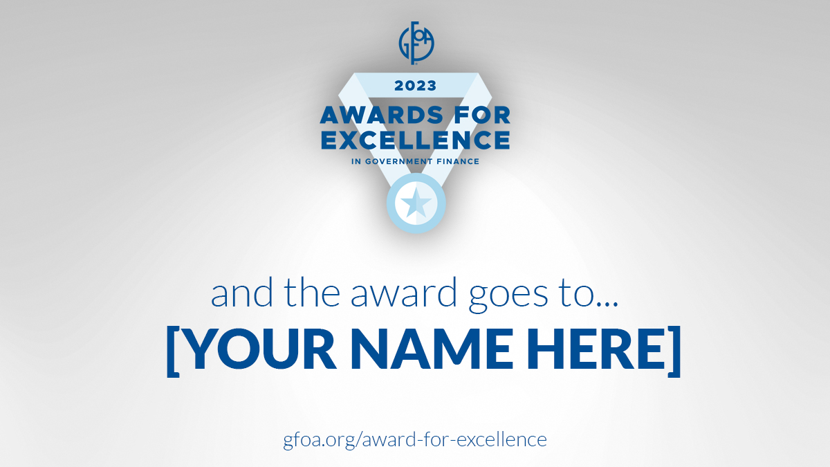 Awards for Excellence in Government Finance