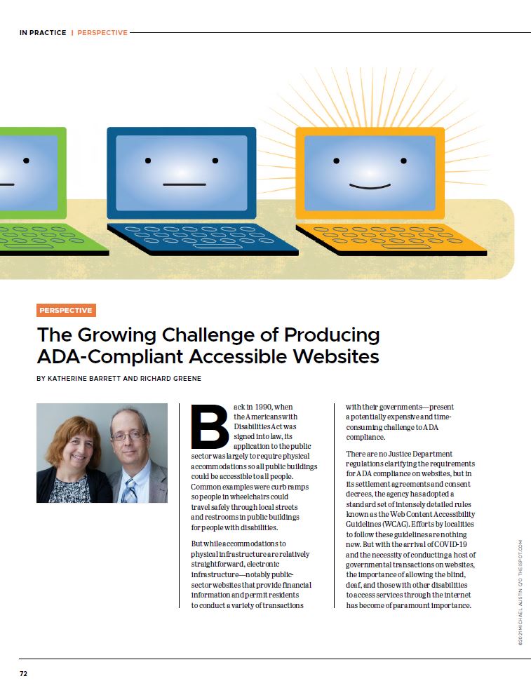 The Growing Challenge of Producing ADA-Compliant Accessible Websites