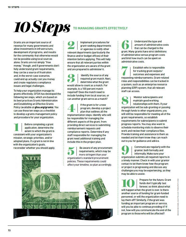 10 Steps to Managing Grants Effectively