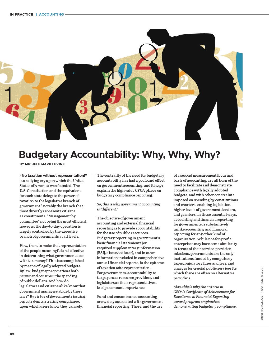 Budgetary Accountability: Why, Why, Why?