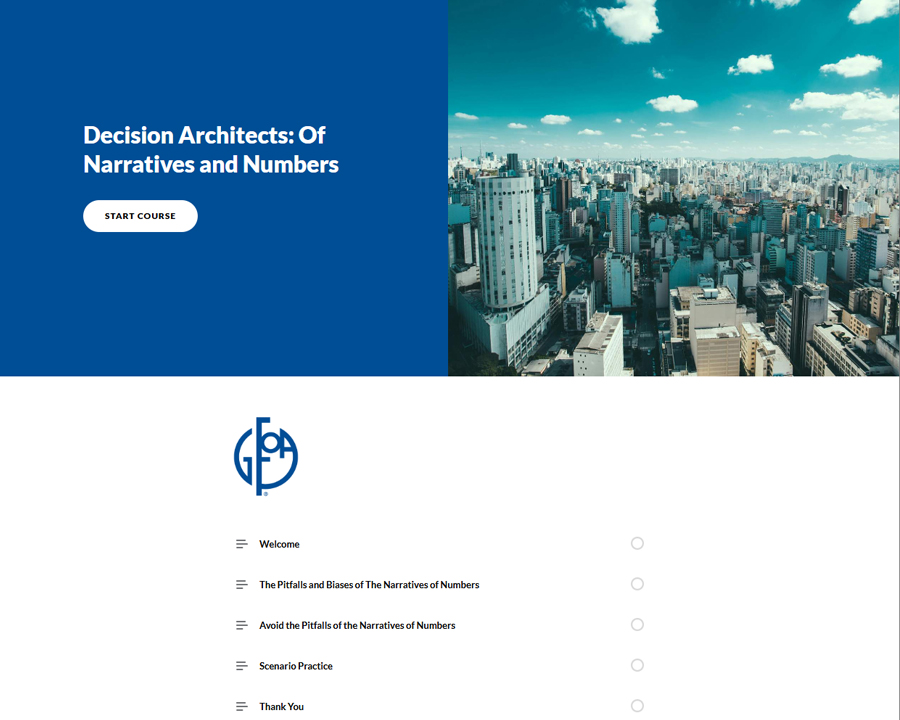 Decision Architects: Of Narratives and Numbers