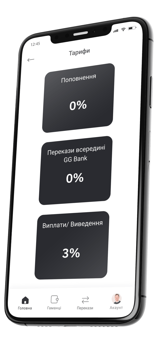 Тарифи GG | Bnk Онлайн-банкінг для ігрової індустрії