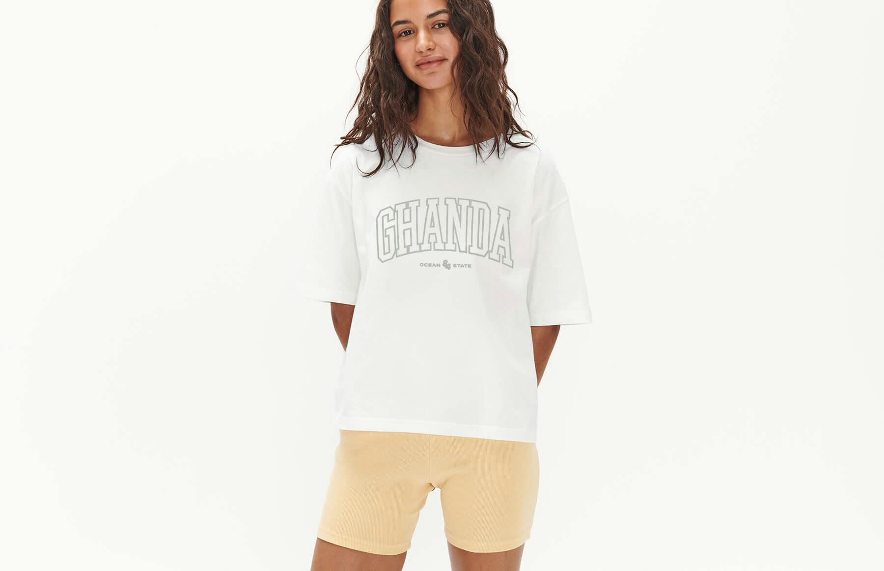 Bibs Tee in Off White | Ghanda Clothing