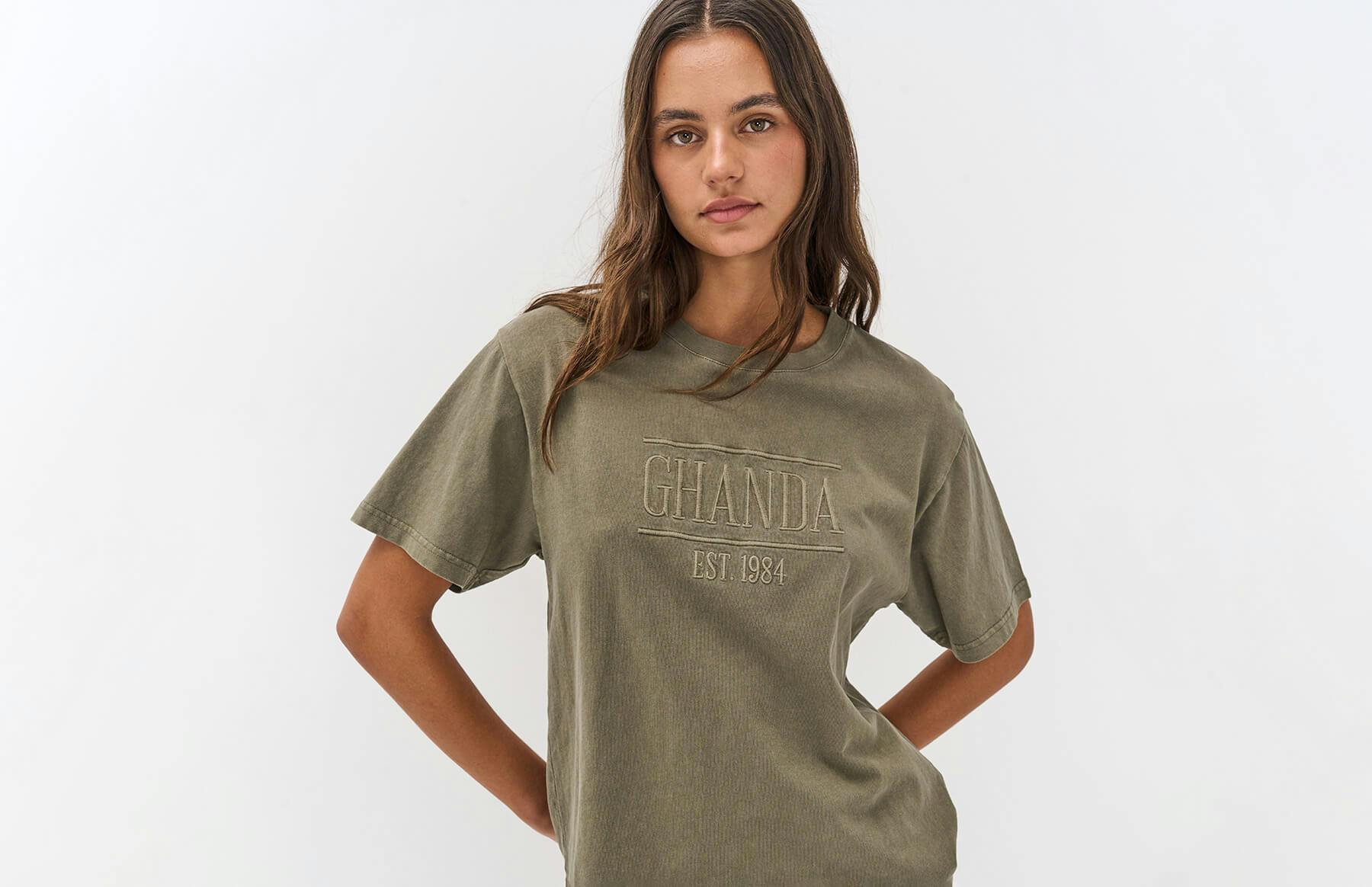 Billie Tee Camp Green | Ghanda Clothing