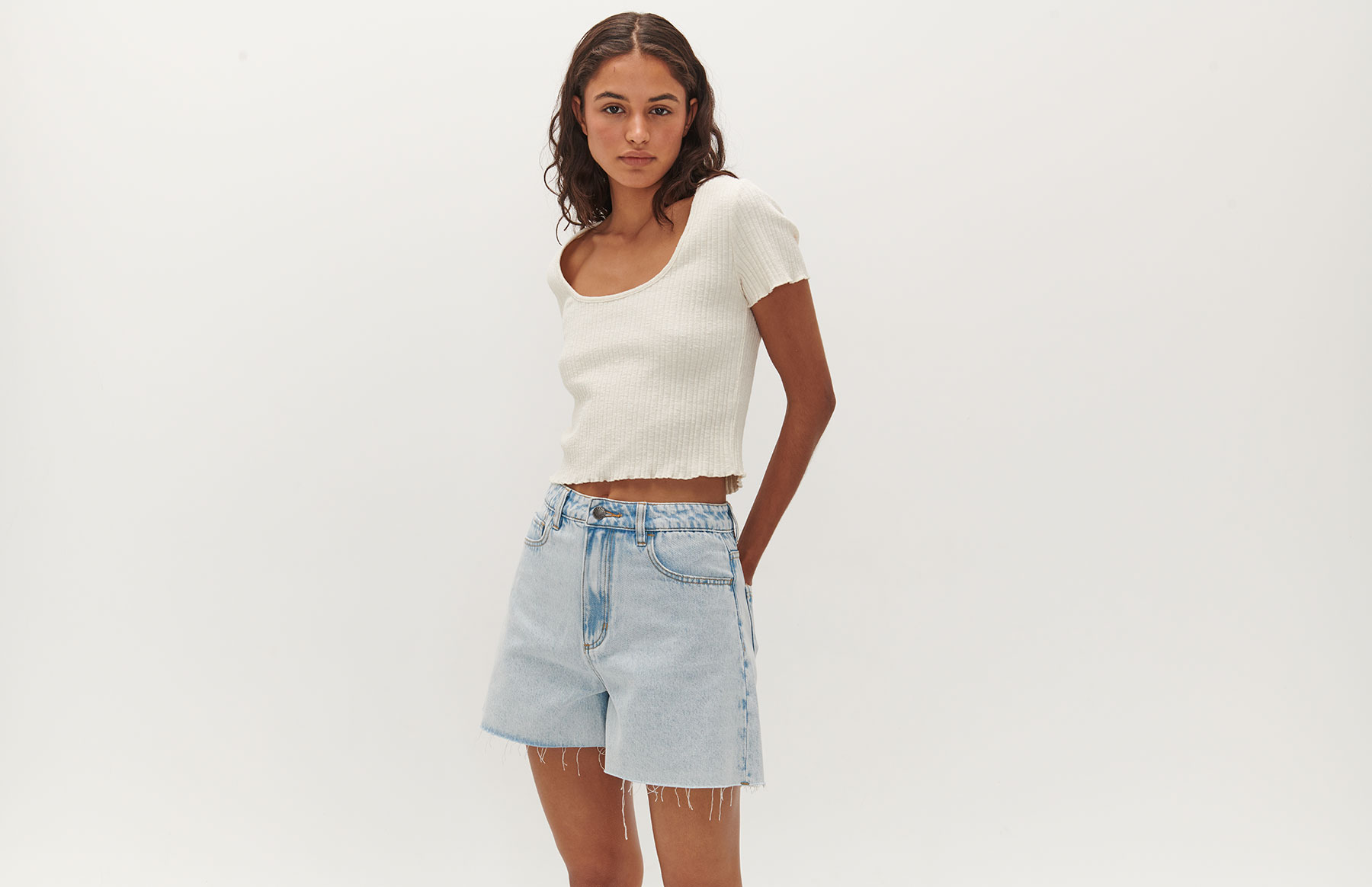 Laguna Denim Shorts | Ghanda Clothing