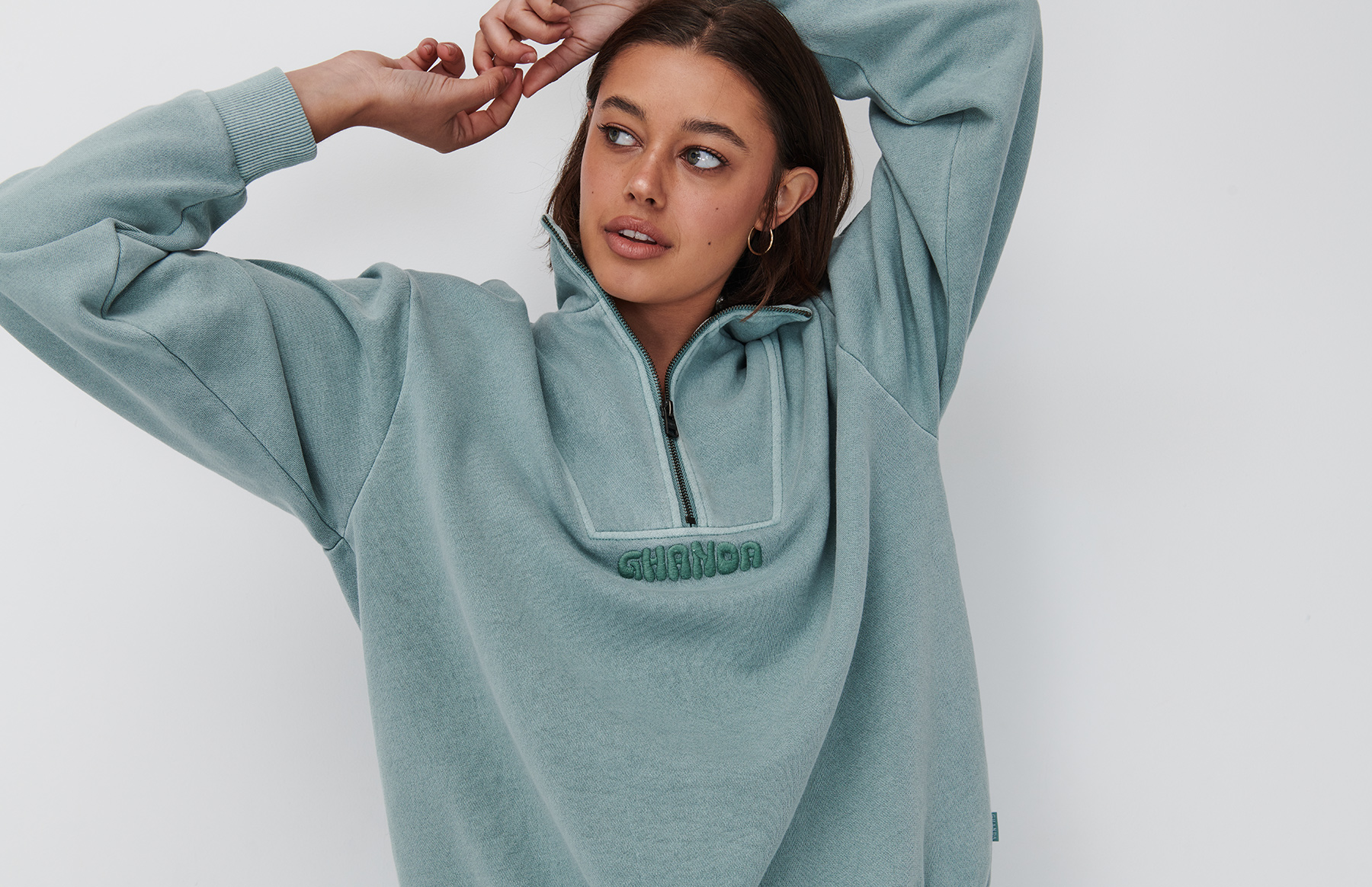 Holly Quarter Zip | Ghanda Clothing