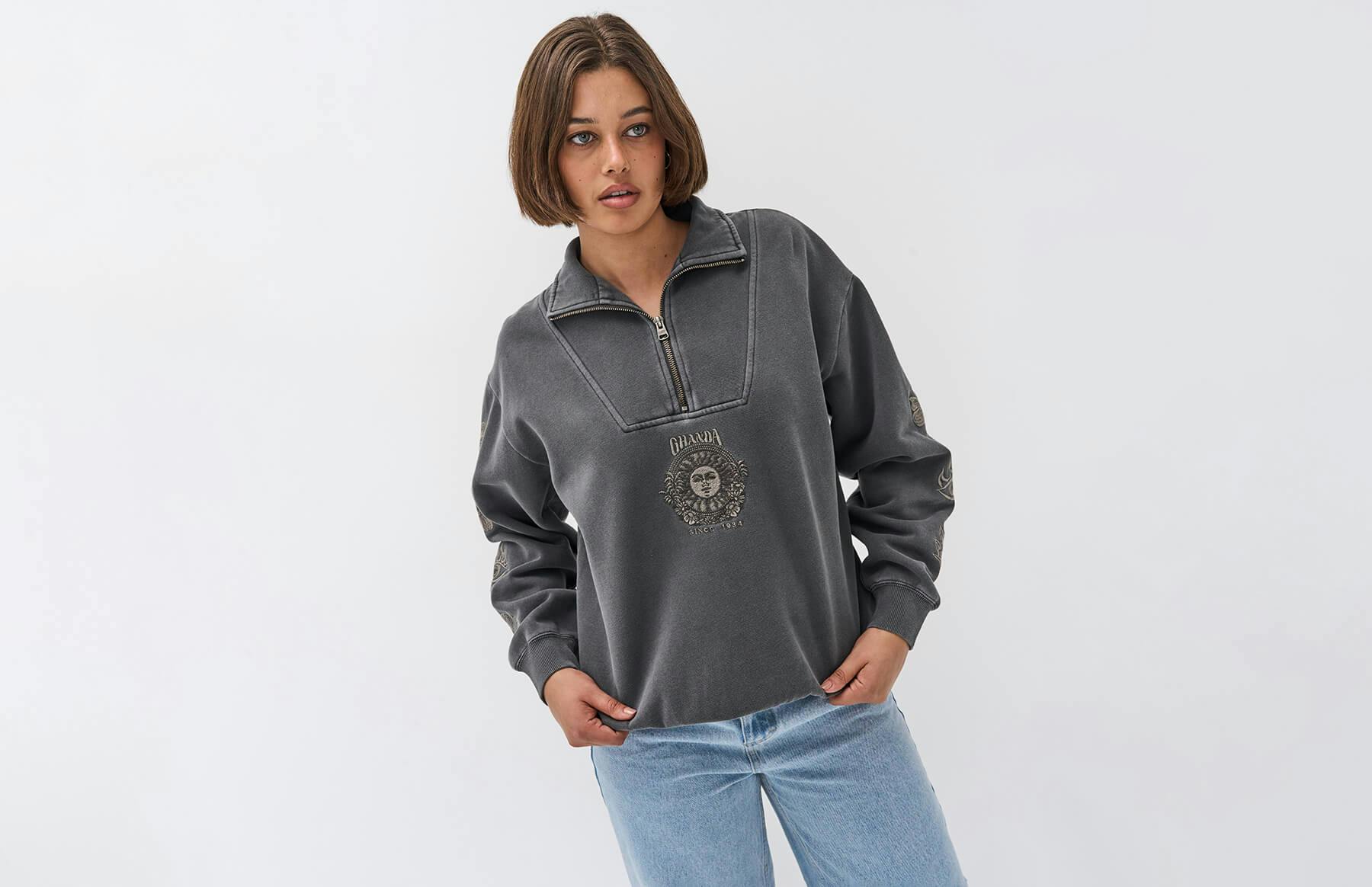 Holly Quarter Zip | Ghanda Clothing