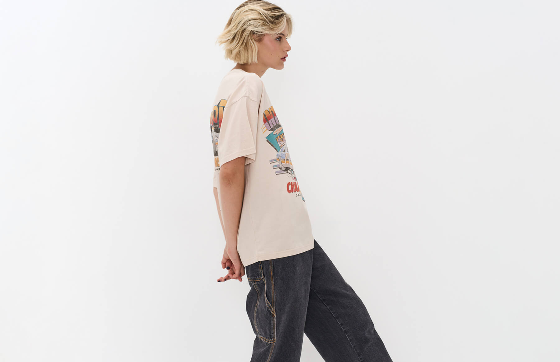 Prime Tee in Milk | Ghanda Clothing