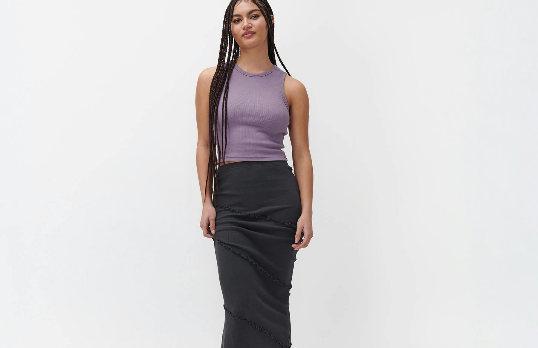 Diagonal Skirt | Ghanda Clothing