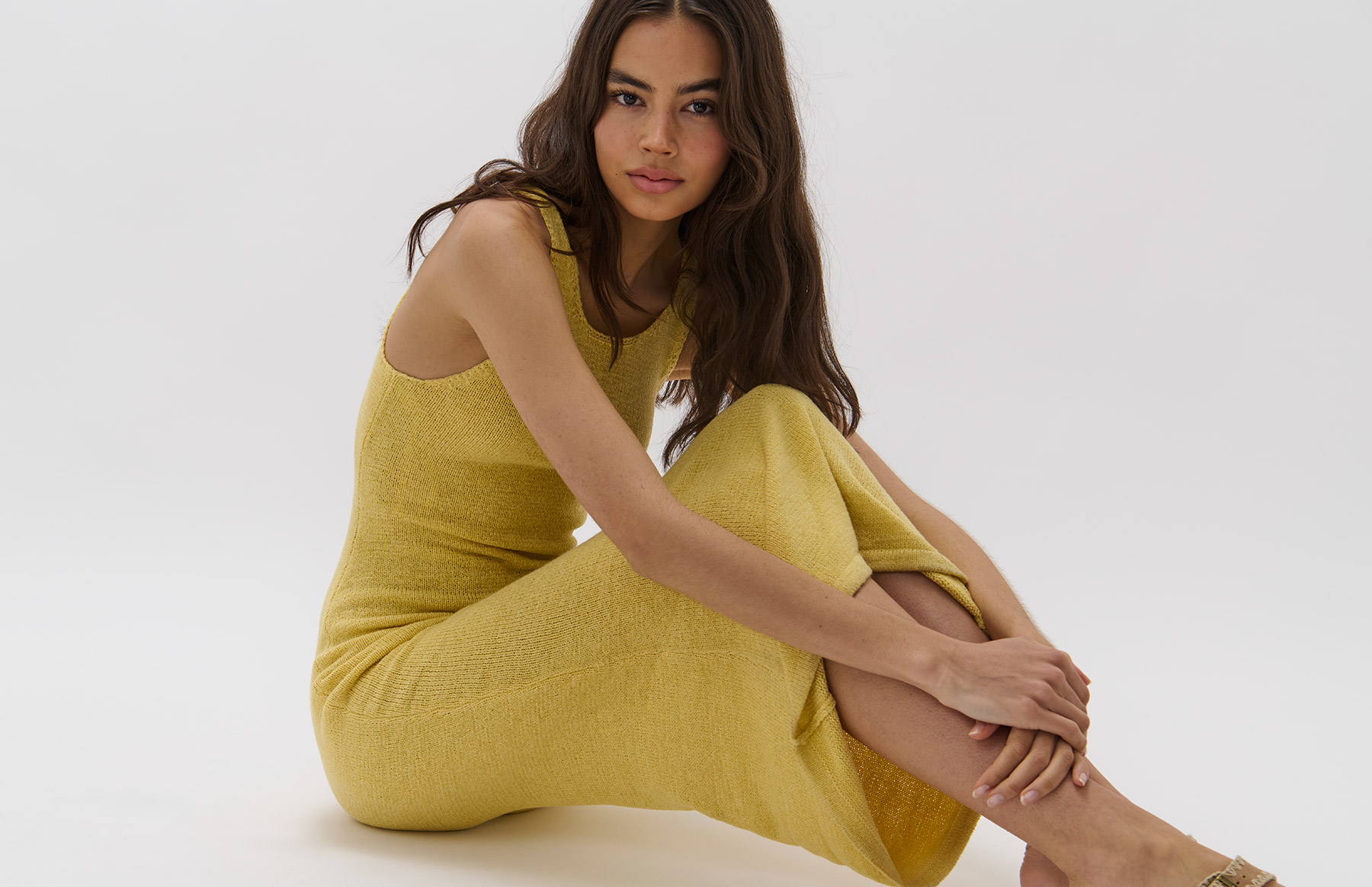Giza Dress in Daisy Yellow | Ghanda Clothing
