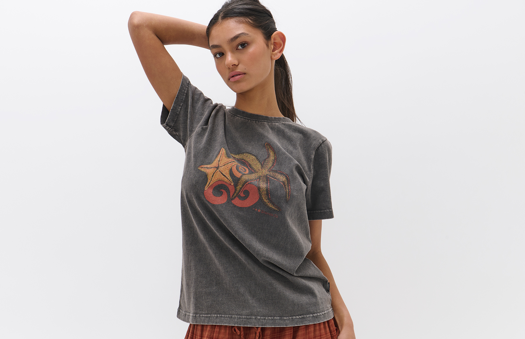 Candice Tee in Gravel Grey | Ghanda Clothing