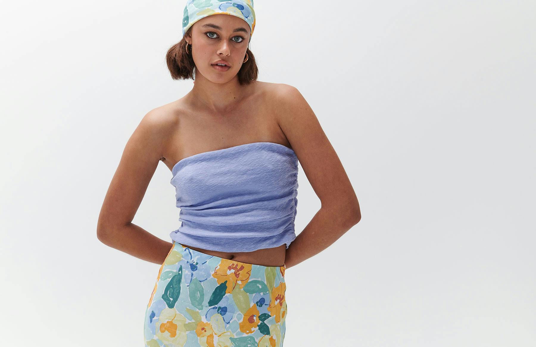 Rio Tube Top in Paradise Blue | Ghanda Clothing